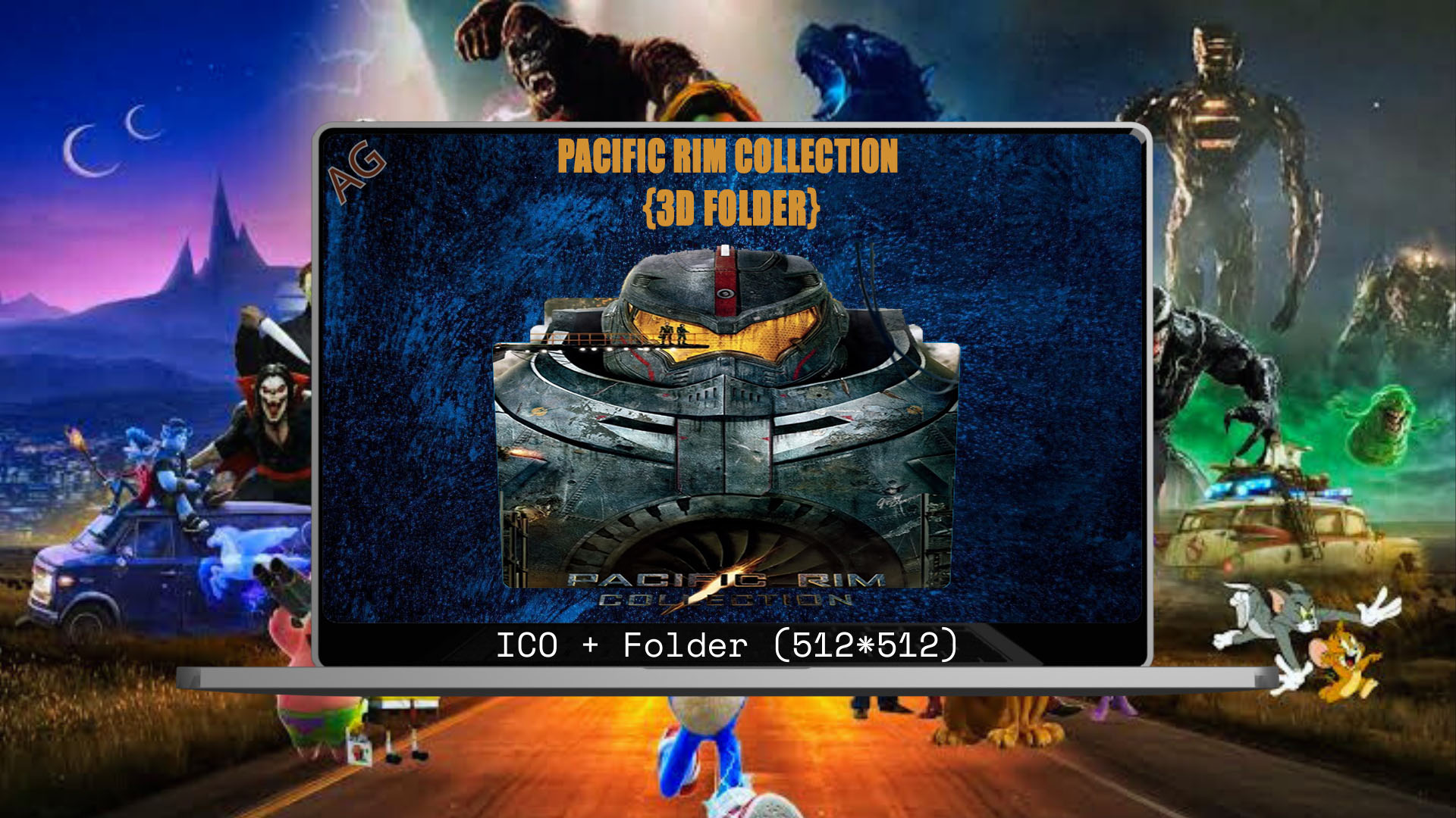 Pacific Rim Collection Folder Icon (3D) by ahmedghazyy on DeviantArt