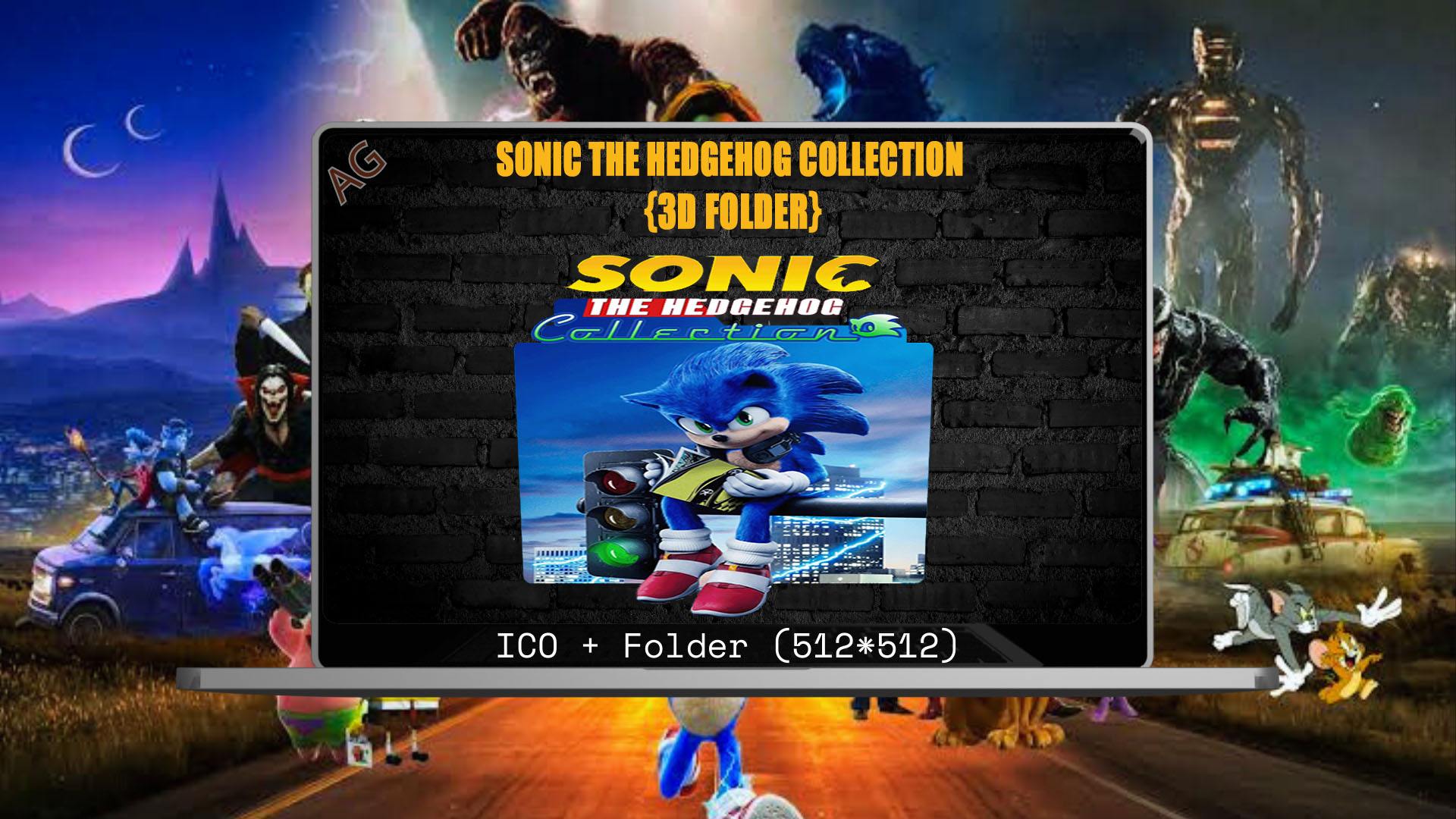 Sonic The Hedgehog Collection Folder icon (3D) by ahmedghazyy on DeviantArt