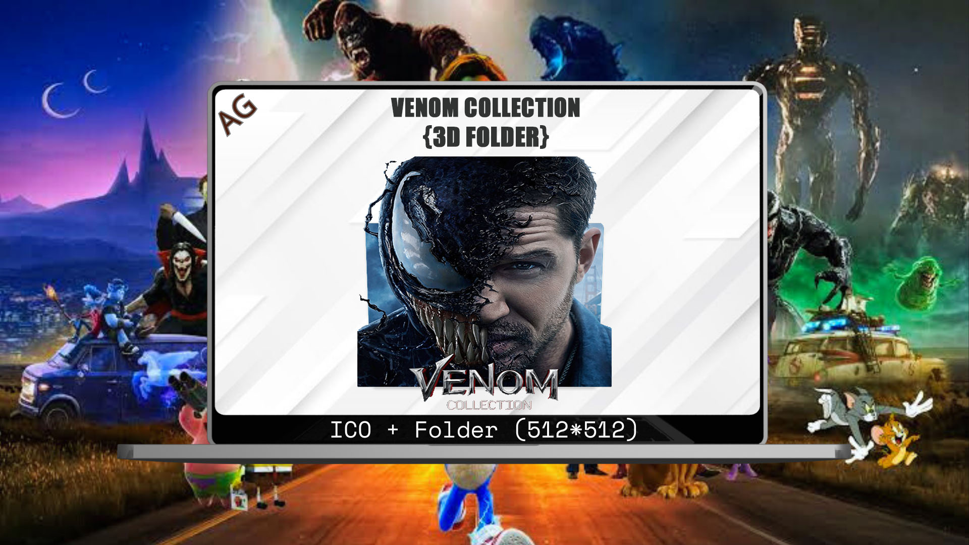 Venom Collection Folder icon (3D) by ahmedghazyy on DeviantArt