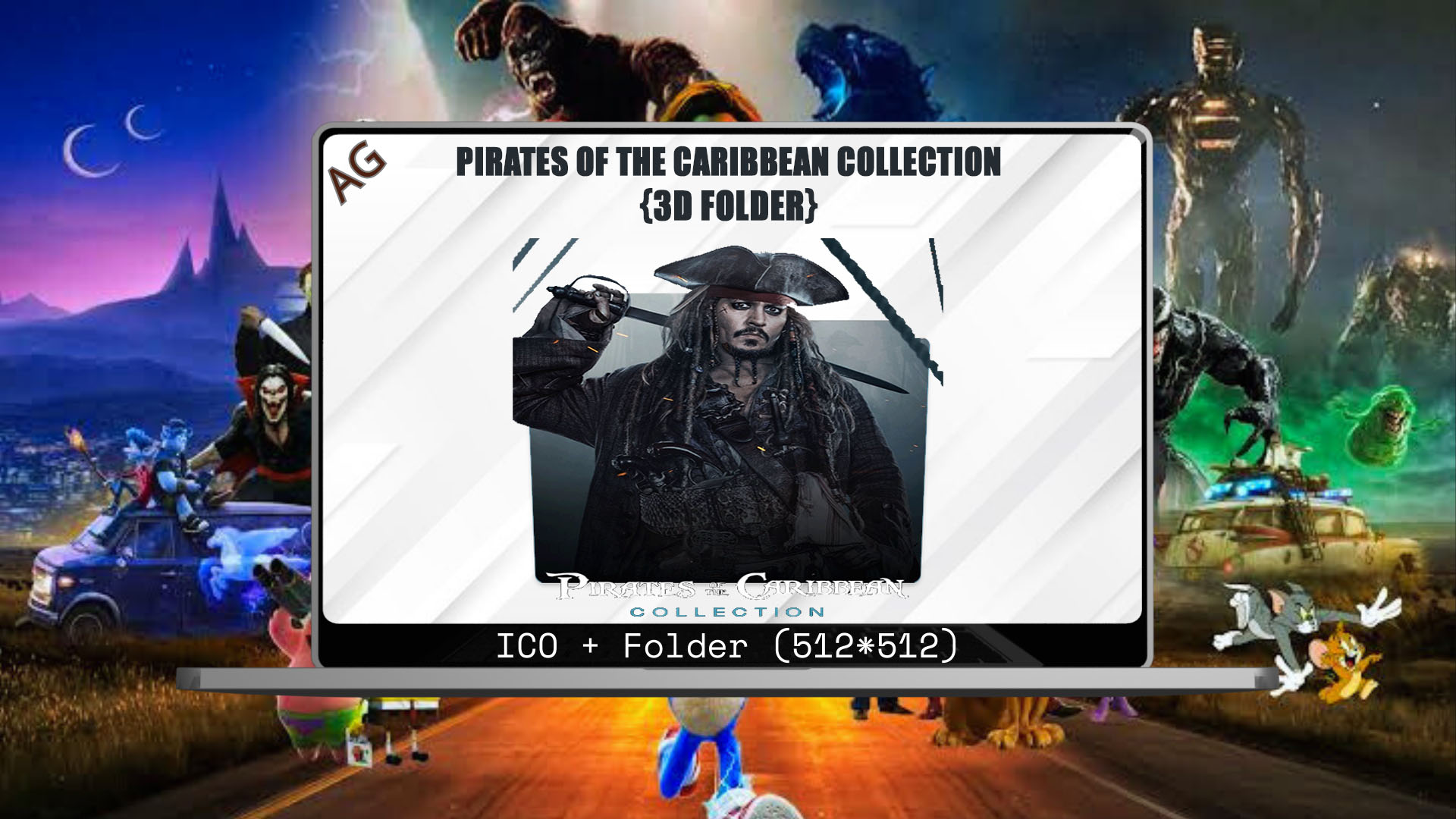 Pirates Of The Caribbean Collection Folder Icon 3D by ahmedghazyy on ...