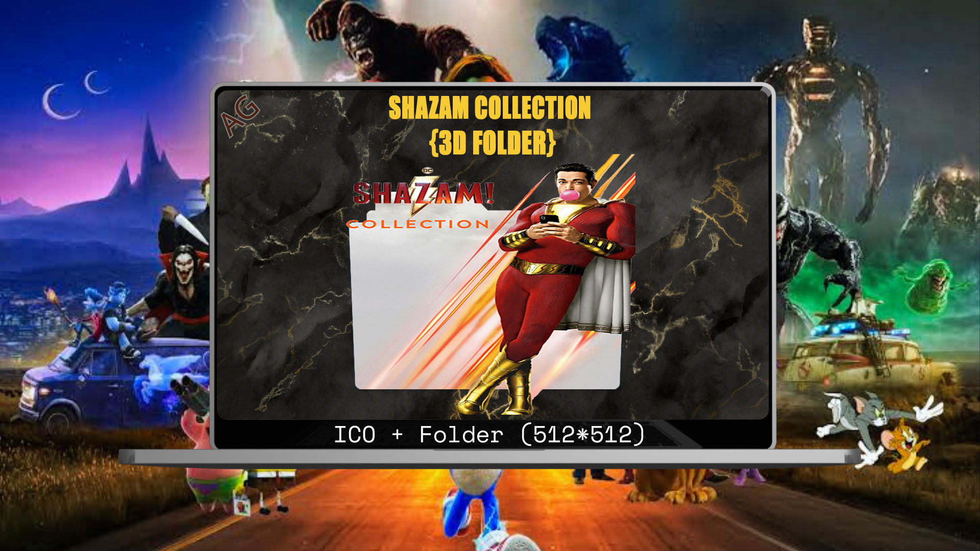 Shazam Collection Folder Icon 3D by ahmedghazyy on DeviantArt