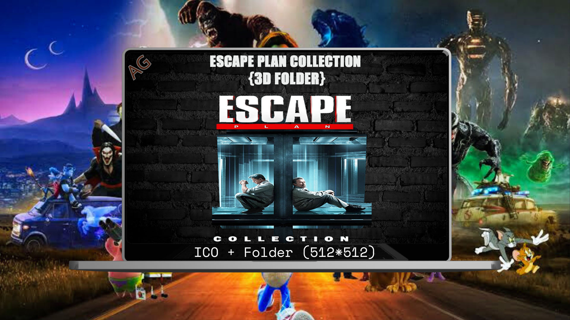 Escape Plan Collection Folder Icon 3D by ahmedghazyy on DeviantArt