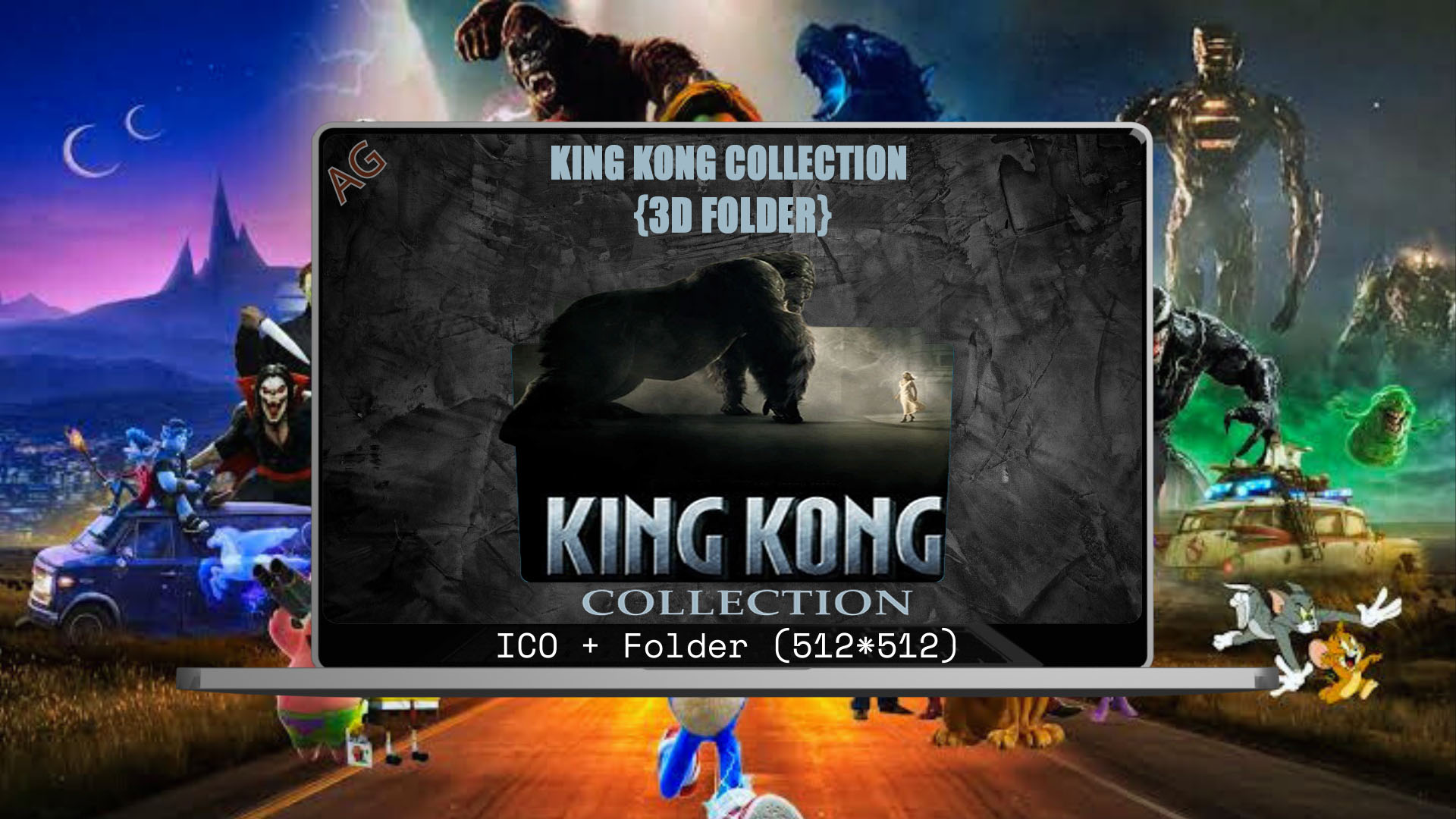 King Kong Collection Folder Icon 3D by ahmedghazyy on DeviantArt
