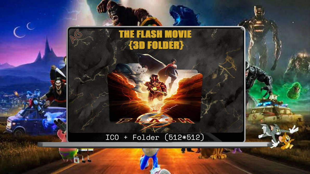 The Flash Folder Icon 3D by ahmedghazyy on DeviantArt
