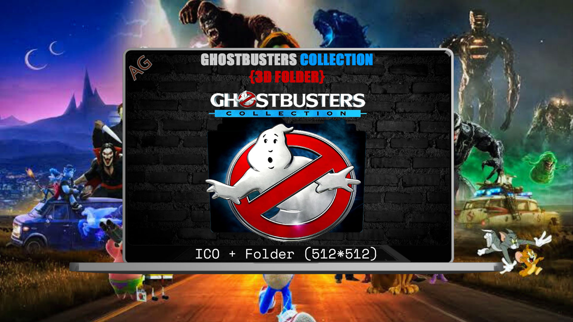 GhostBusters Collection Folder Icon 3D by ahmedghazyy on DeviantArt