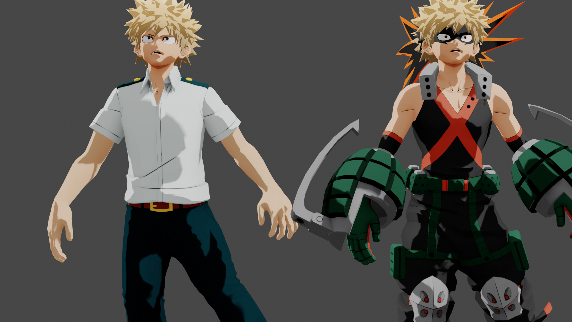 Katsuki Bakugo Mhoj blender release by animebou33 on DeviantArt