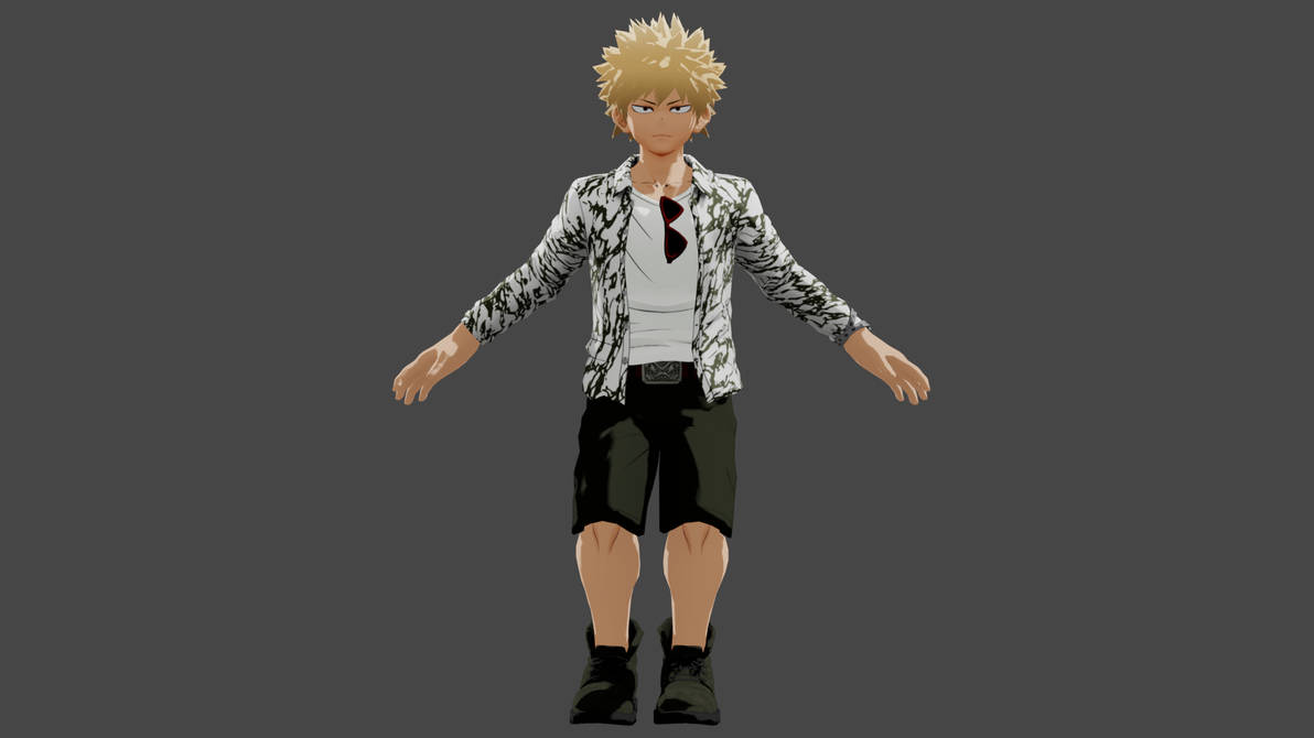 bakugo DLC mhoj blender release by animebou33 on DeviantArt