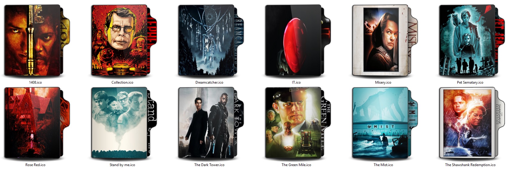 Stephen King's movie collection folder icons by TheWolfOfFarron on ...