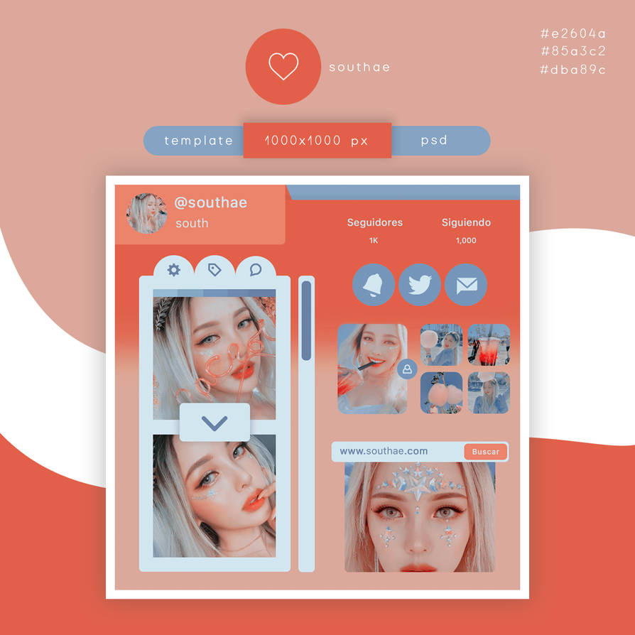 template #3 by southae on DeviantArt