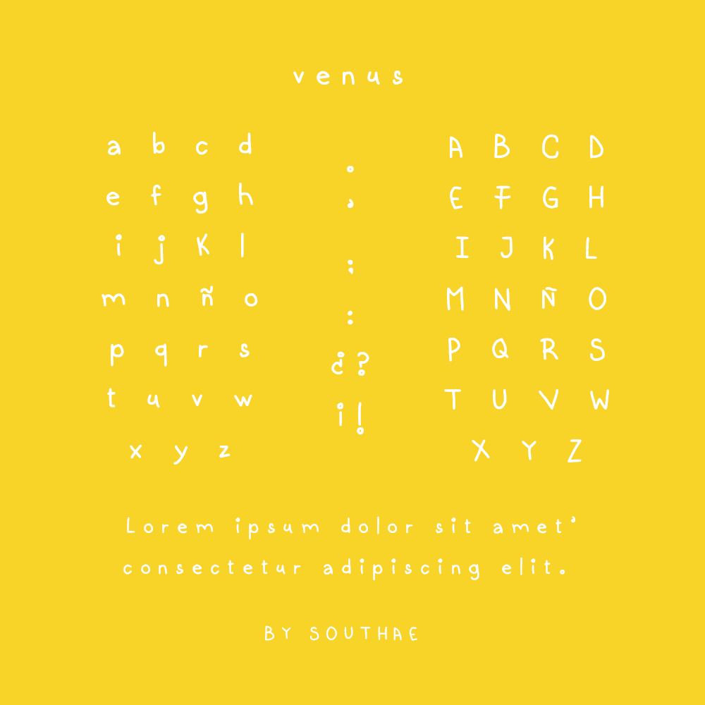 font # 2 ( v e n u s ) by southae on DeviantArt