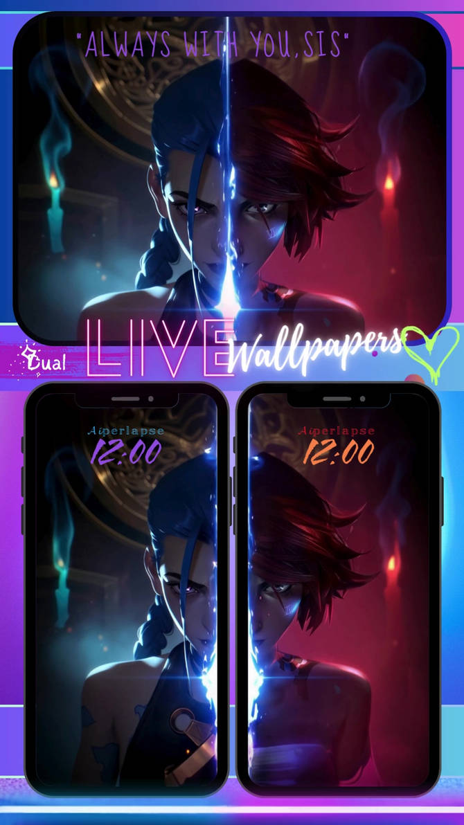 Jinx-VI pc+ dual mobile 4k live Wallpapers by Aiperlapse on DeviantArt