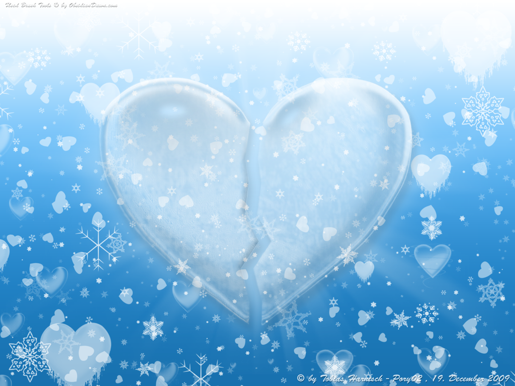 Ice Heart Wallpaper