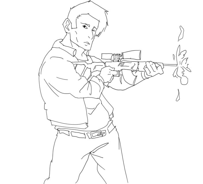 Dude With A Gun by qhhy on DeviantArt