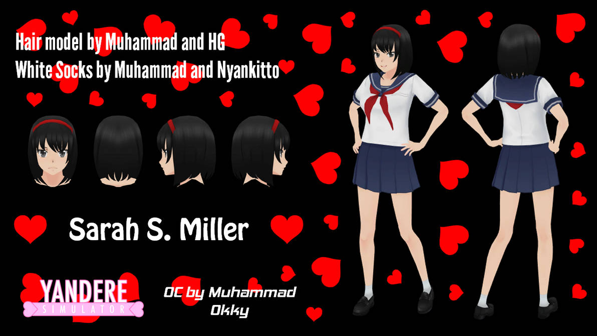 Yandere Simulator OC by Muhammad - Sarah S. Miller by MuhammadOkky on ...