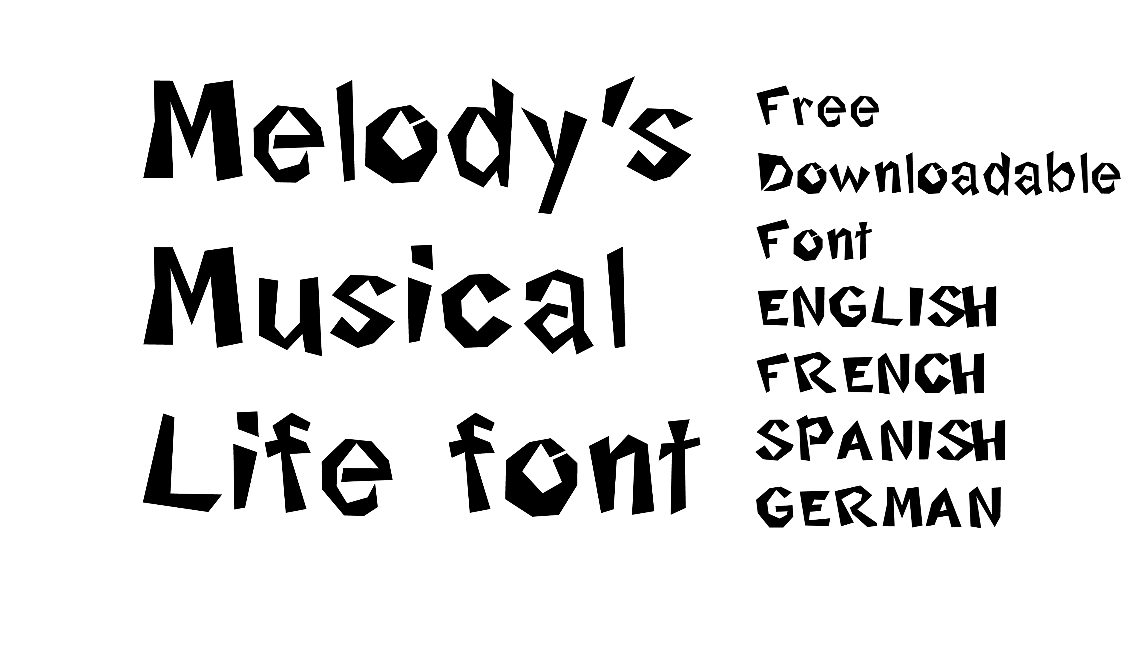 Melodys Musical Life Font By Krazeekartoonz On Deviantart