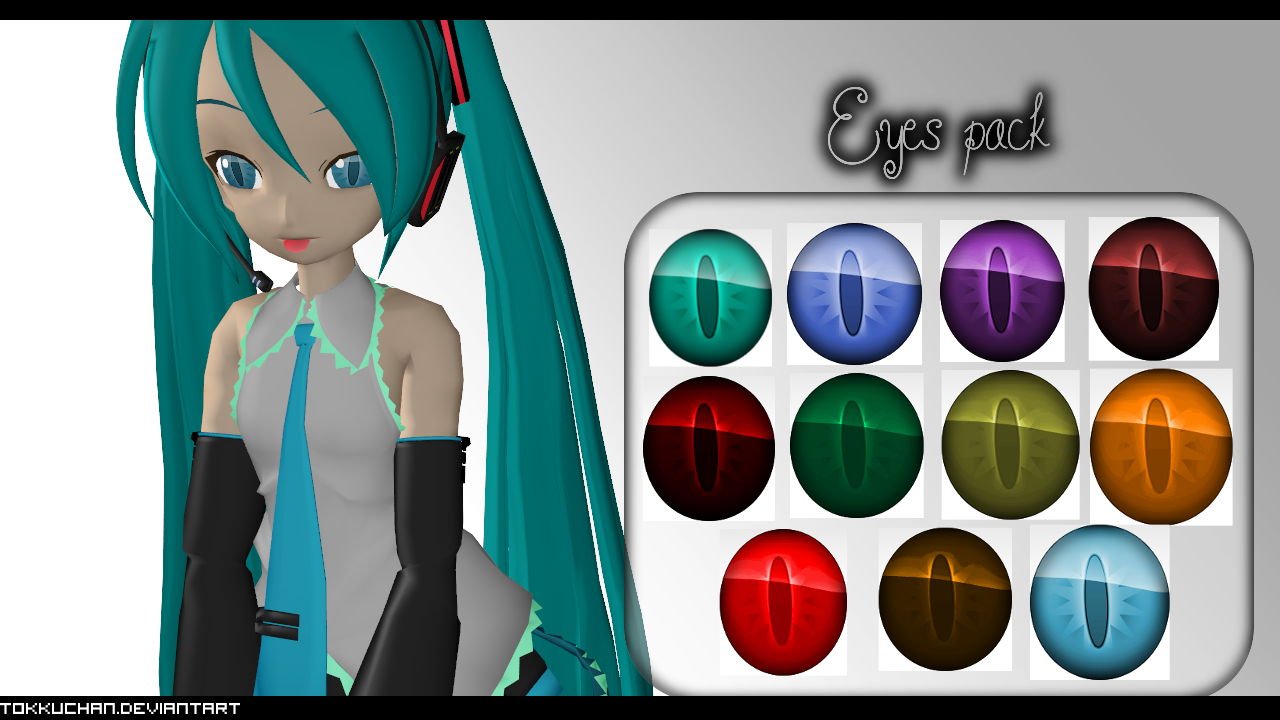 MMD Eyes pack download by TokkuChan on DeviantArt