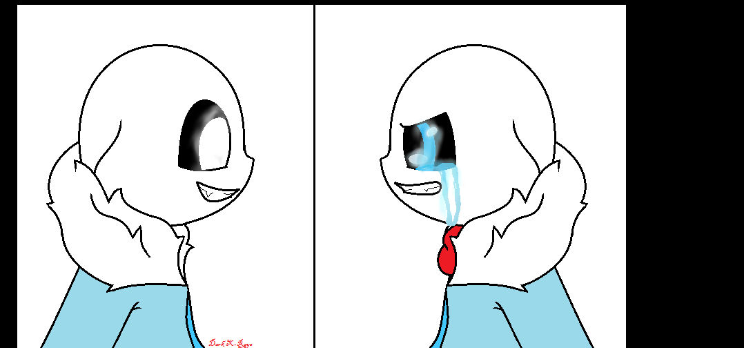 Two Different Sides Of Sans by DarkXRaye on DeviantArt