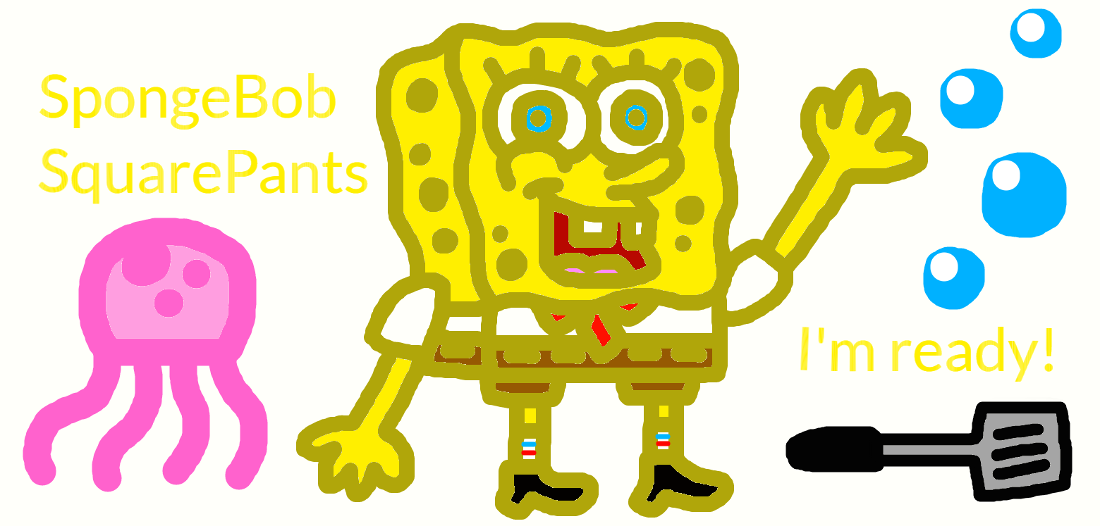 SpongeBob in DA muro by CalinaPonyCartoonsDA on DeviantArt