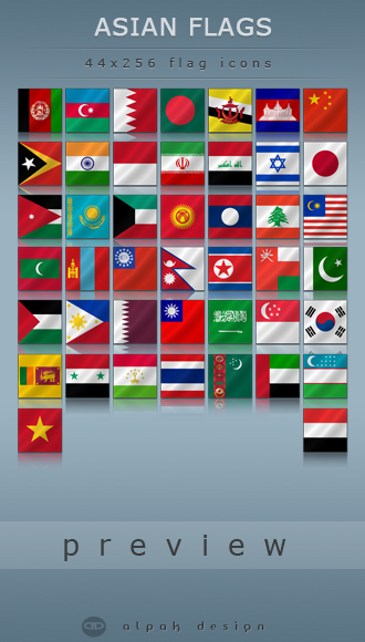 Asian Flags by alpak on DeviantArt