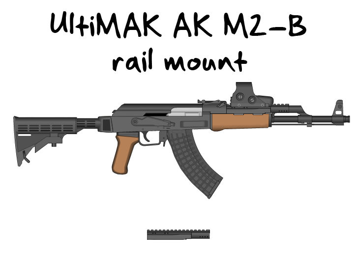 UltiMAK AK M2-B rail mount by Altegore on DeviantArt