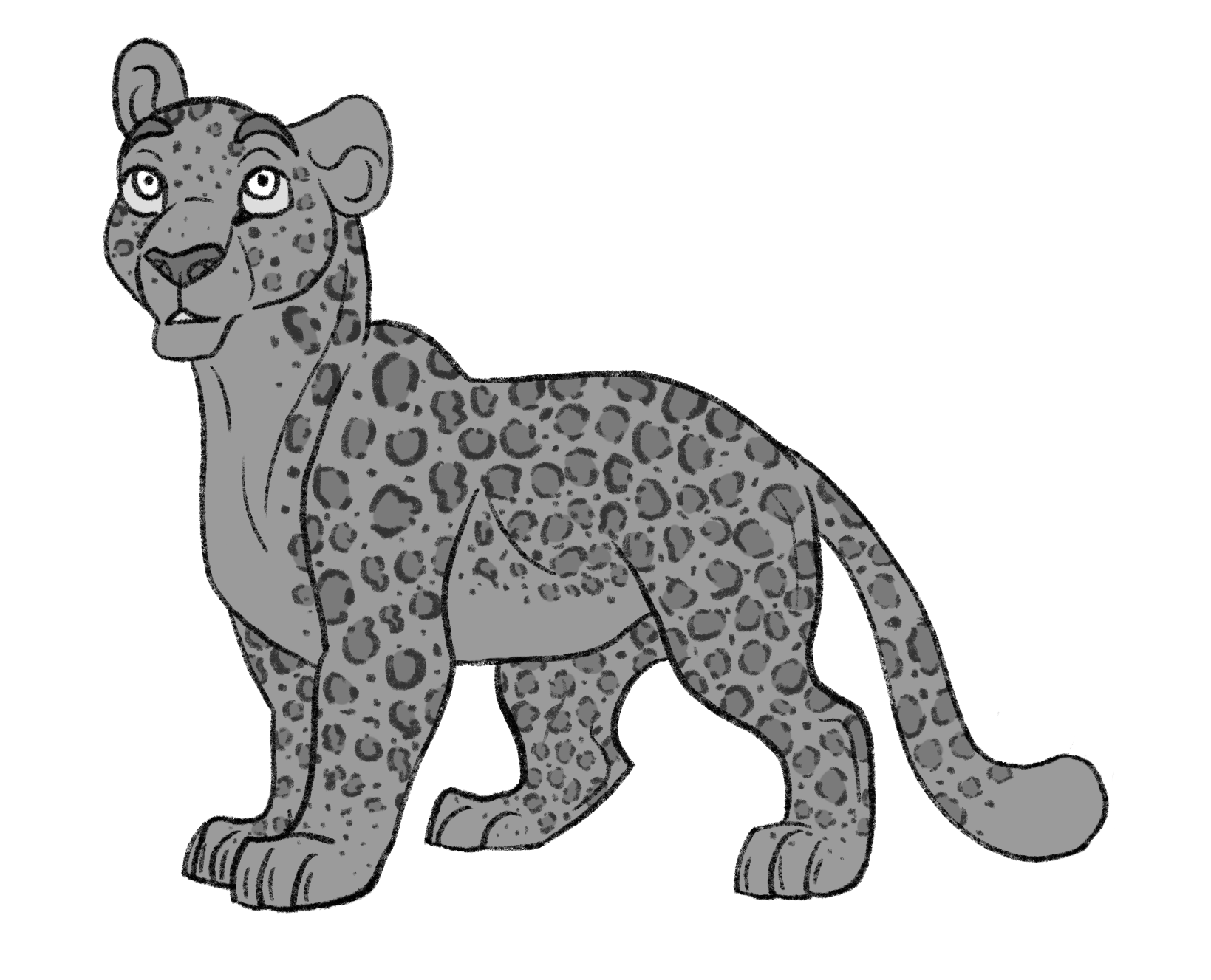 Leopard Cub Lineart by Cerberuswarczenie on DeviantArt