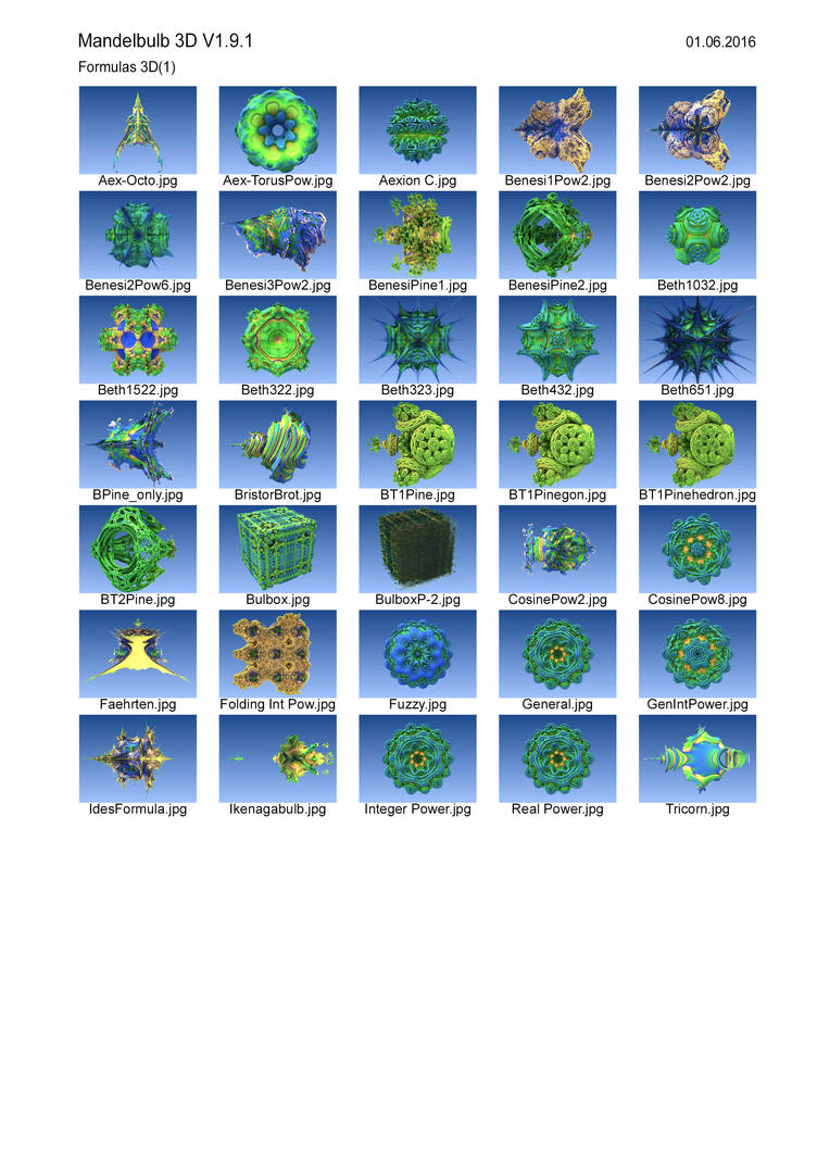 Mandelbulb 3D V1.9.1 Formulas by Andomedar on DeviantArt