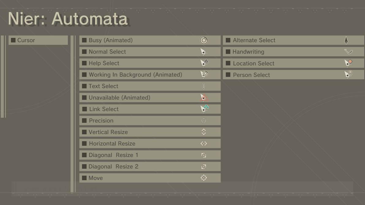 Nier Automata | Cursor by strellray on DeviantArt