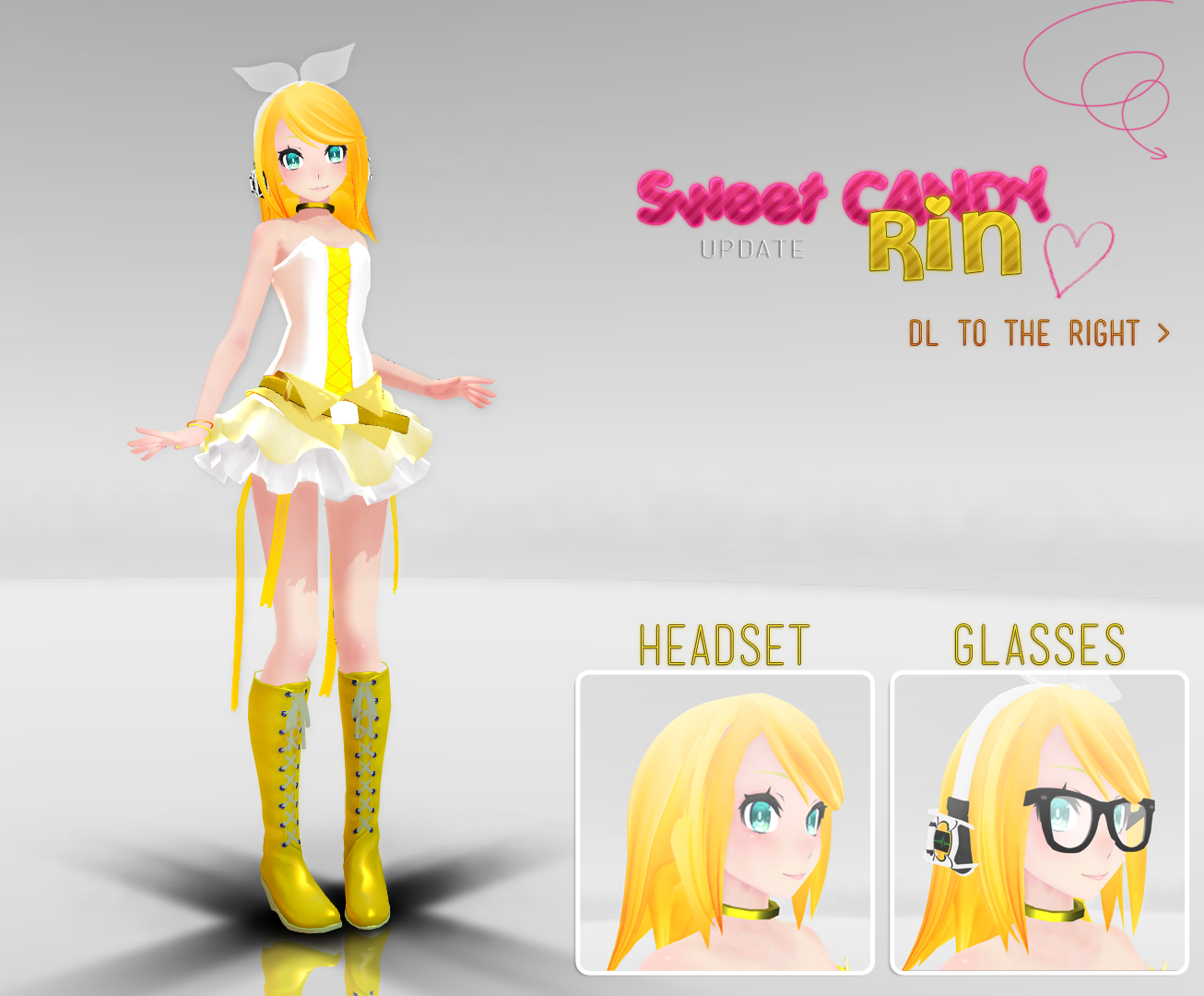 [MMD NC] Sweet Candy Rin UPDATE + DL by KagamineLeto on DeviantArt