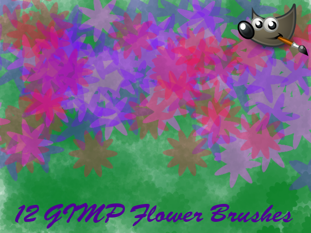 A Dozen Flower... GIMP Brushes by PkGam on DeviantArt