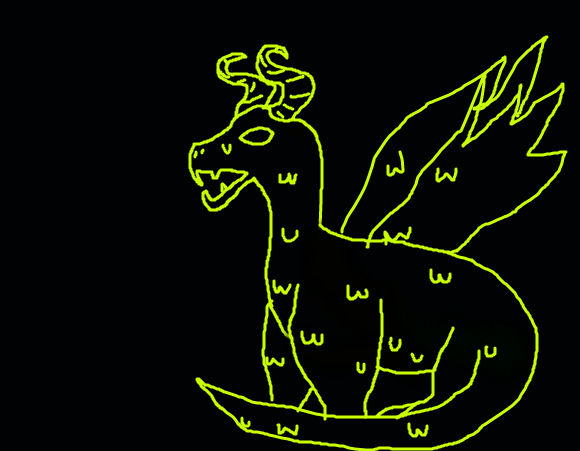 badly-drawn dragon by lmB0REd on DeviantArt