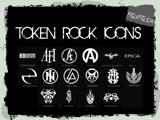 TOKEN ROCK ICONS PACK by charmila on DeviantArt