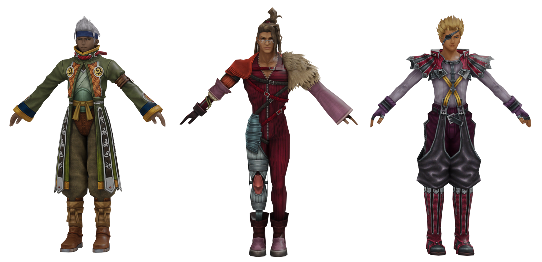 Baralai Nooj and Gippal FFX-2 HD for XPS by MintArisu on DeviantArt