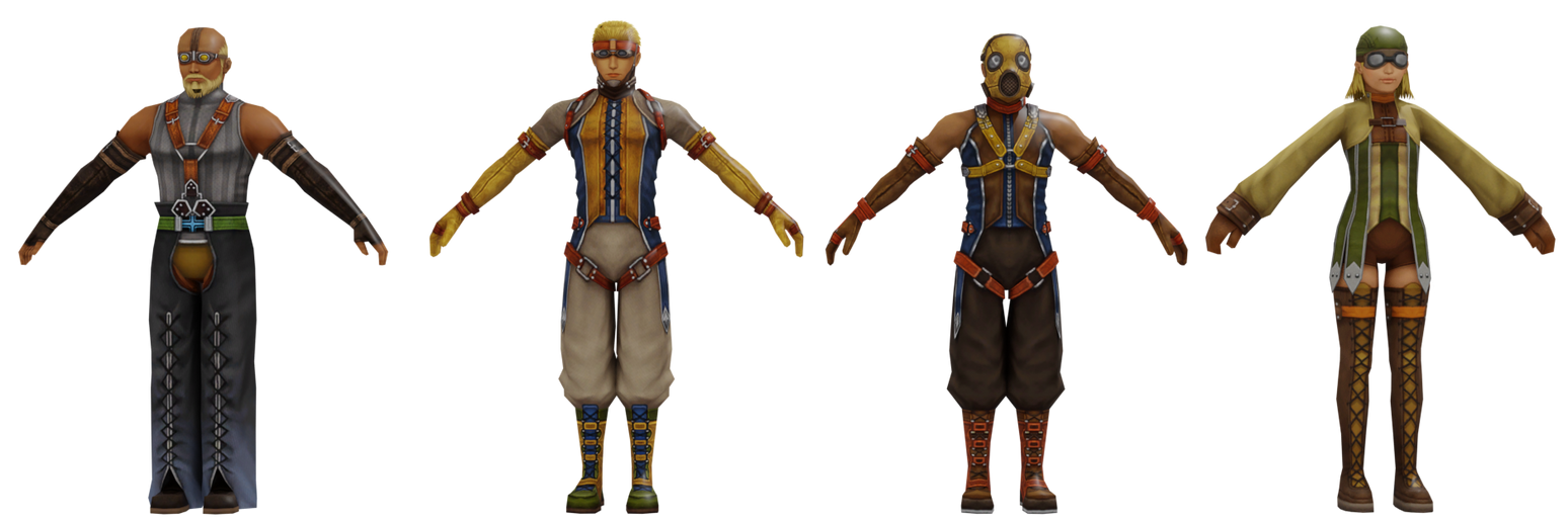 Albhed NPC Pack FFX/FFX-2 HD for XPS by MintArisu on DeviantArt