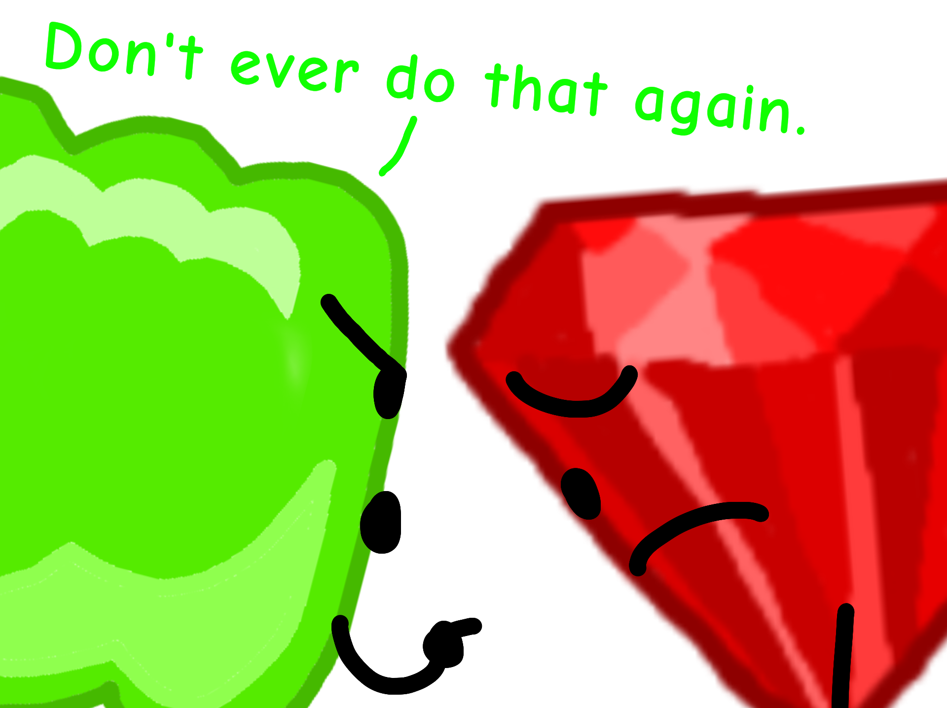 An old BFDI comic from 2018 by DoomesPro93 on DeviantArt