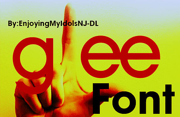 Font gLee by EnjoyingMyIdolsNJ-DL on DeviantArt