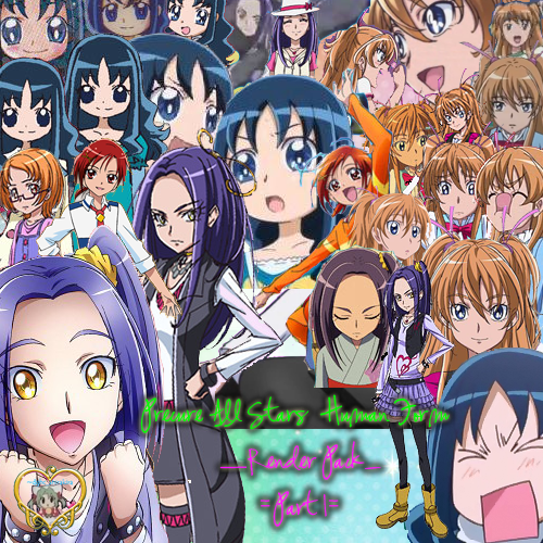 Precure All Stars Human Form by dejikohanasaki on DeviantArt