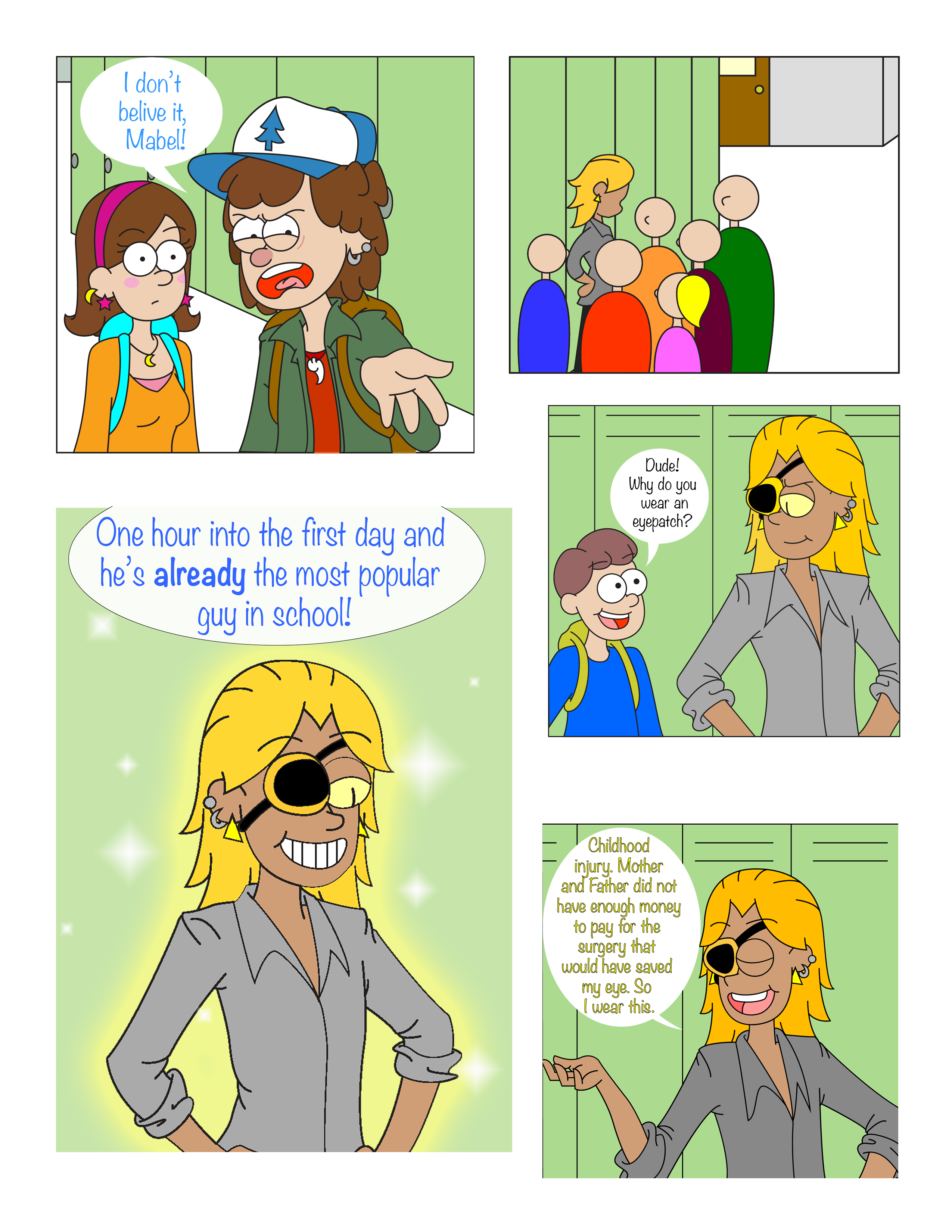 Gravity Falls Comic Page 1 by Sparkling-Blue on DeviantArt
