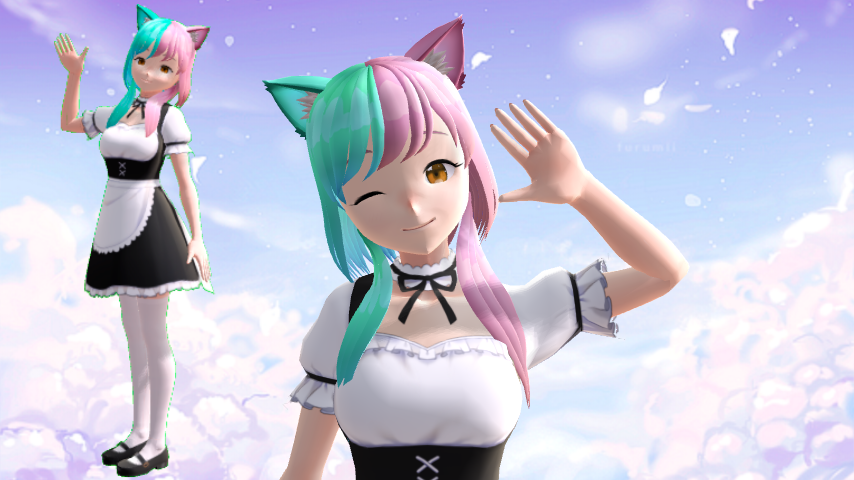Model Kitty MMD - Model DL by HauraTsuki on DeviantArt
