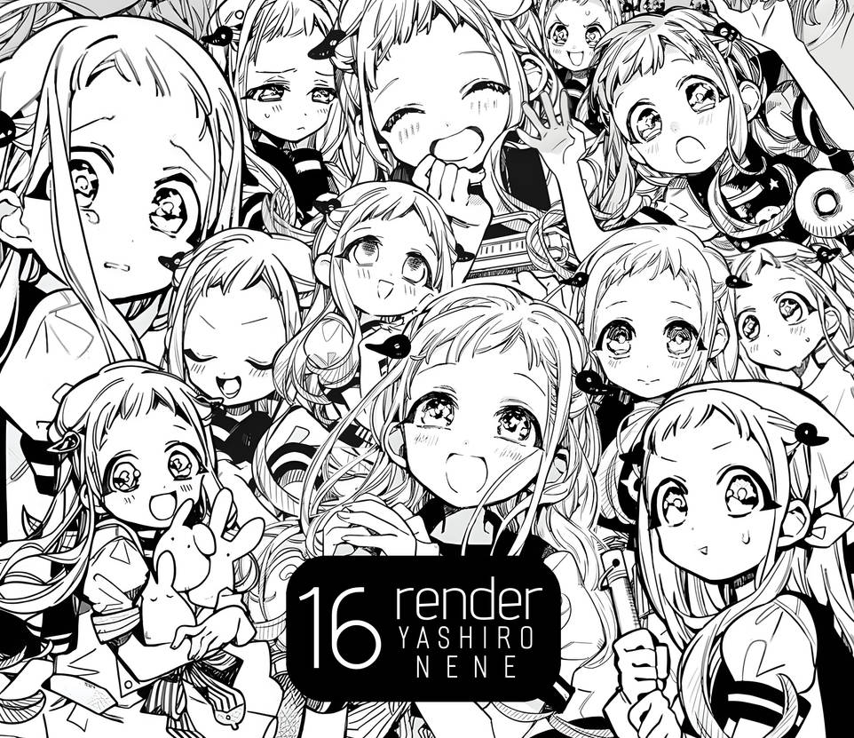 Yashiro Nene - manga render pack by Keproch on DeviantArt