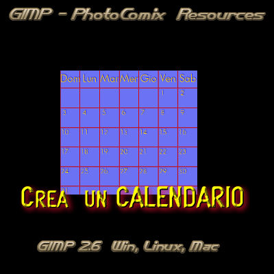 Gimp _Crea Calendario by photocomix-resources on DeviantArt