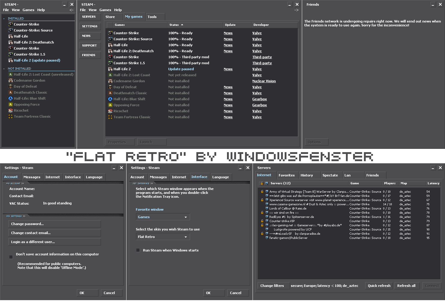 Steam Flat Retro v3 by windowsfenster on DeviantArt