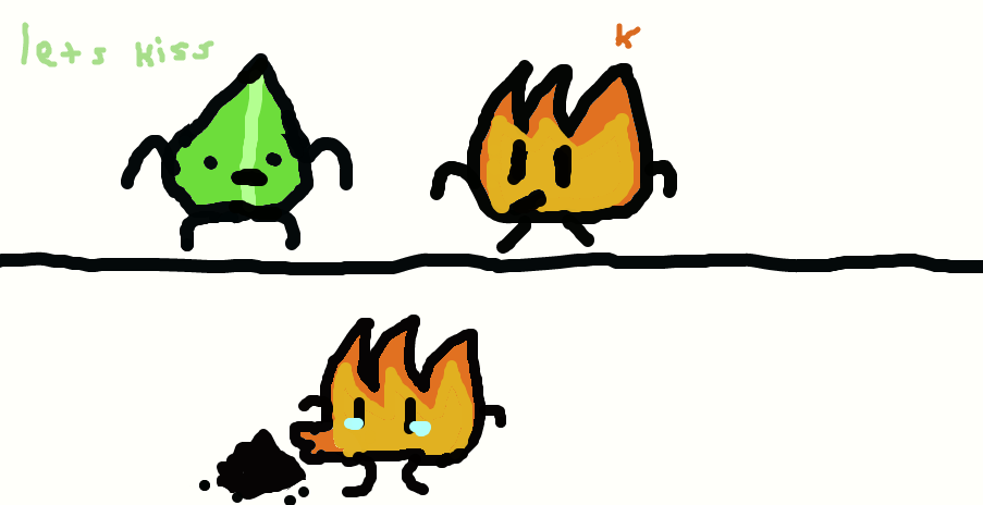 Firey X Leafy by froakieZ on DeviantArt