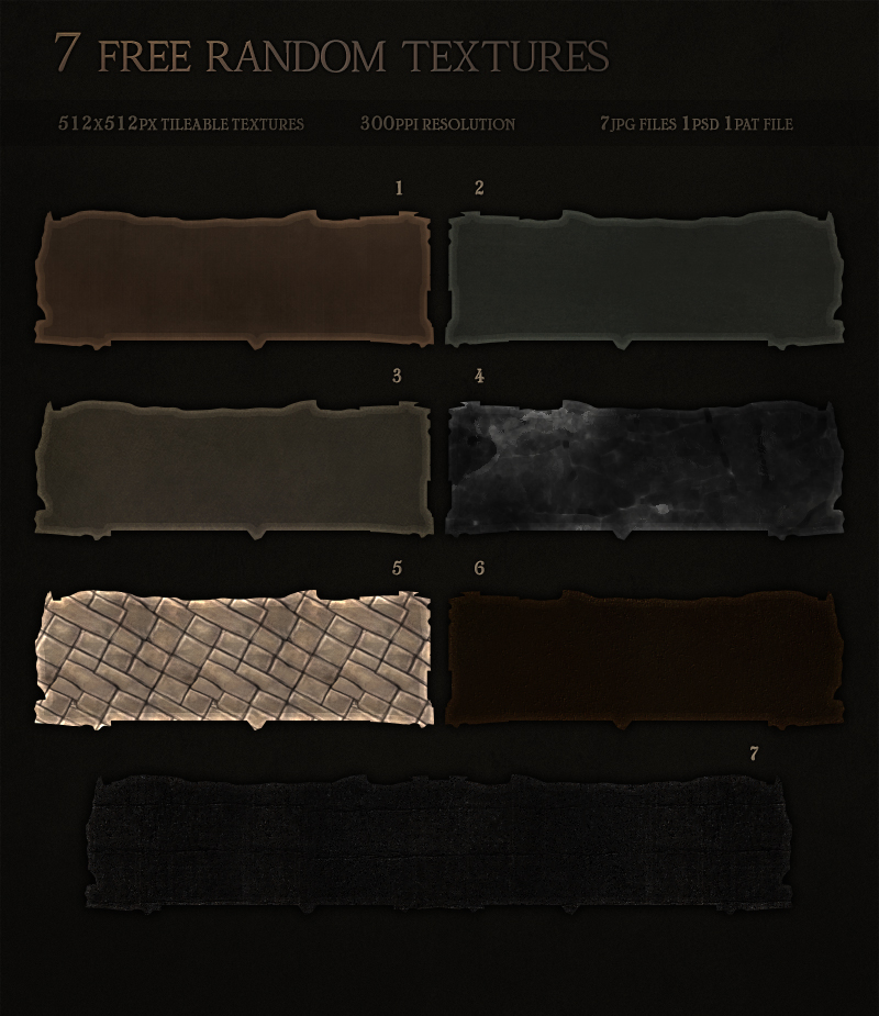 7 Free Tileable Random Textures by KodiakGraphics on DeviantArt