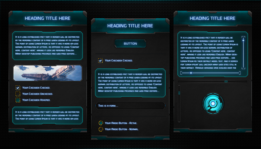Free Sci-Fi Infoboxes by KodiakGraphics on DeviantArt