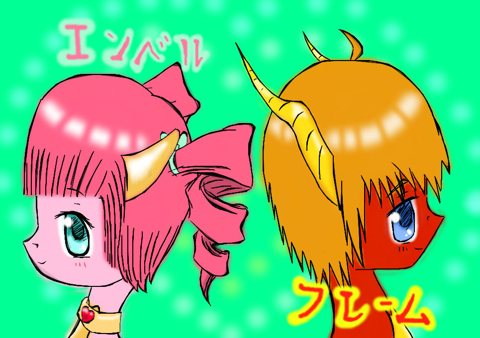 Ember and Flame: Anime form by XionKage on DeviantArt