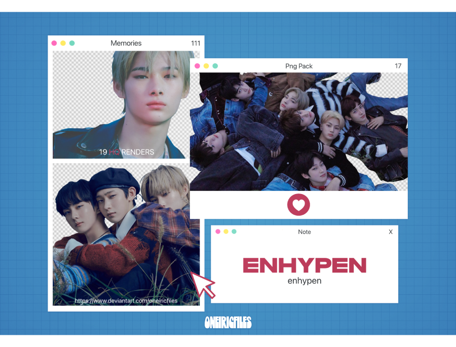 ENHYPEN | BORDER: DAY ONE (DAWN) #17 PNG PACK by oneiricfiles on DeviantArt