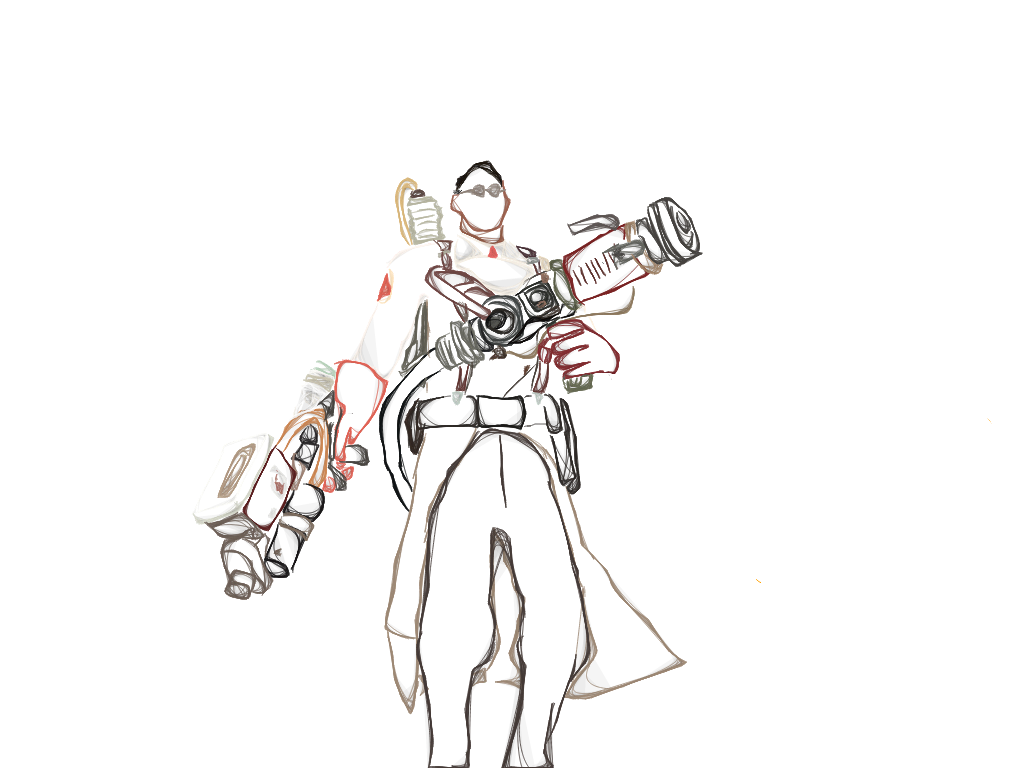 medic lineart by EdzioKenway on DeviantArt