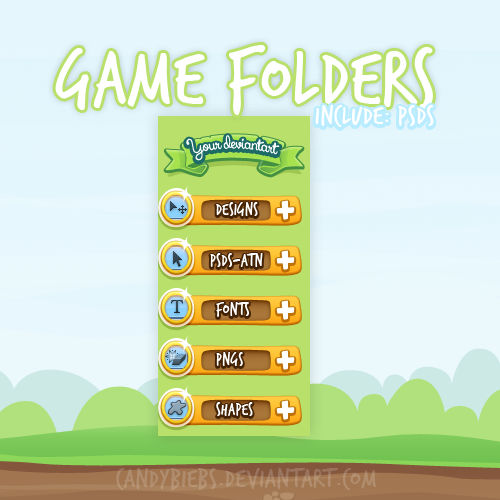 +Game Folders by CandyBiebs on DeviantArt