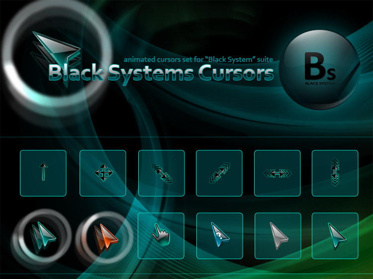BlackSystem cursors by annavarj on DeviantArt