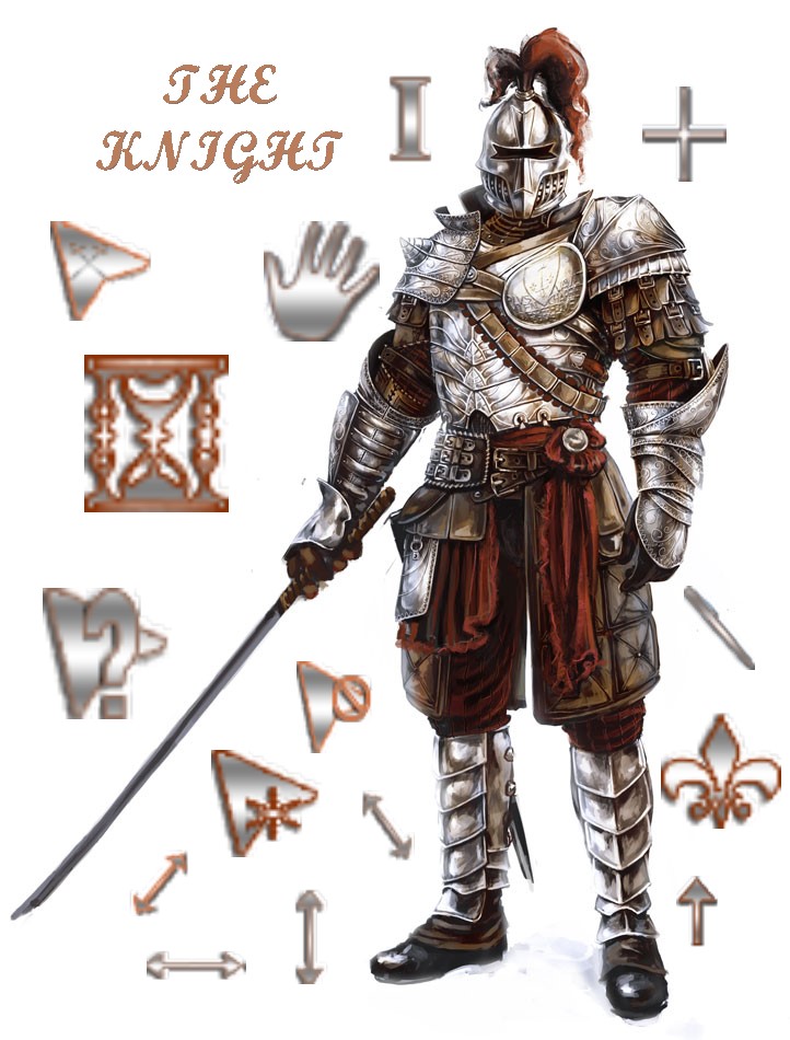 The Knight cursors by annavarj on DeviantArt